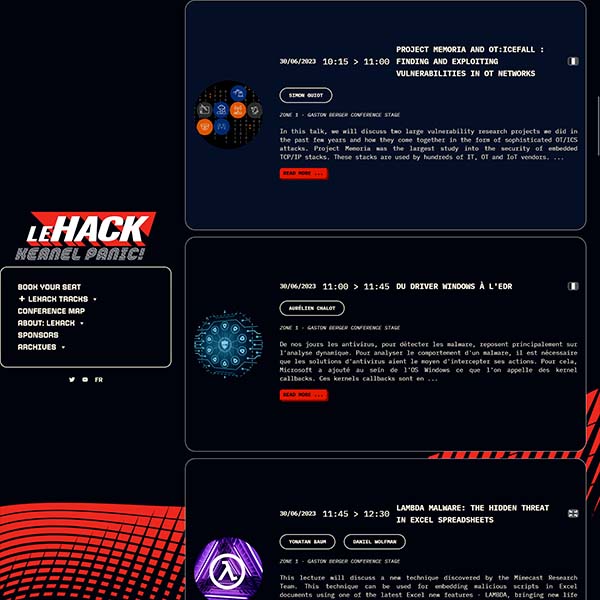 leHACK 2023 Hackers conference. - ENERGUMENE